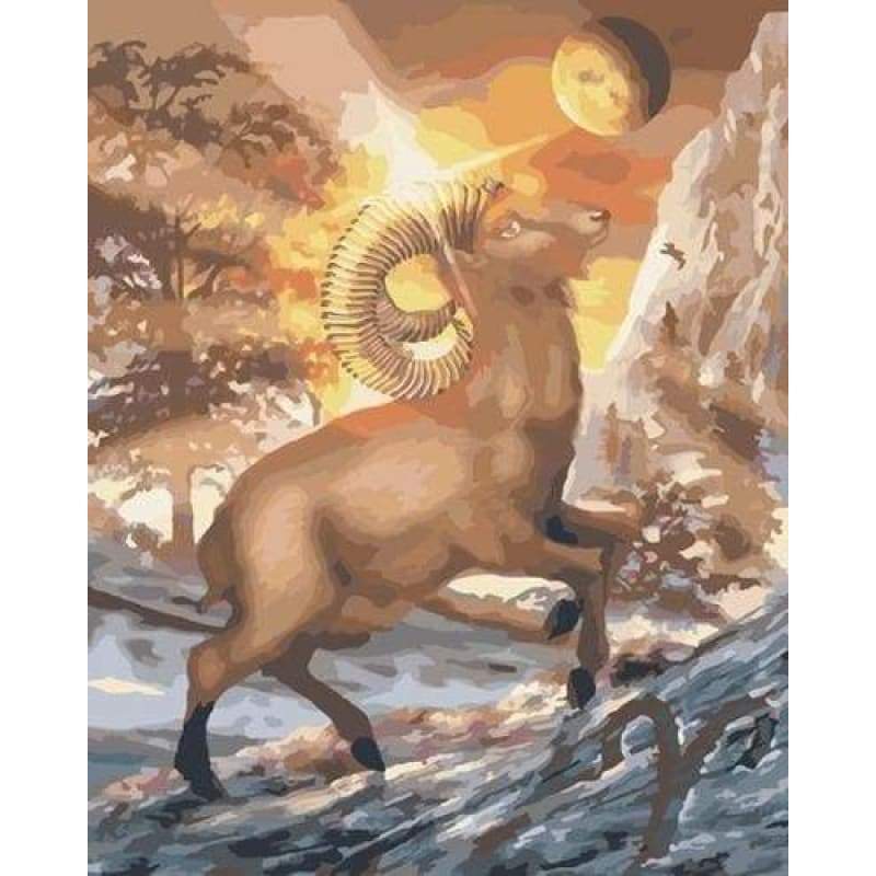 Goat Diy Paint By Numbers Kits ZXB111 – Craft Painting