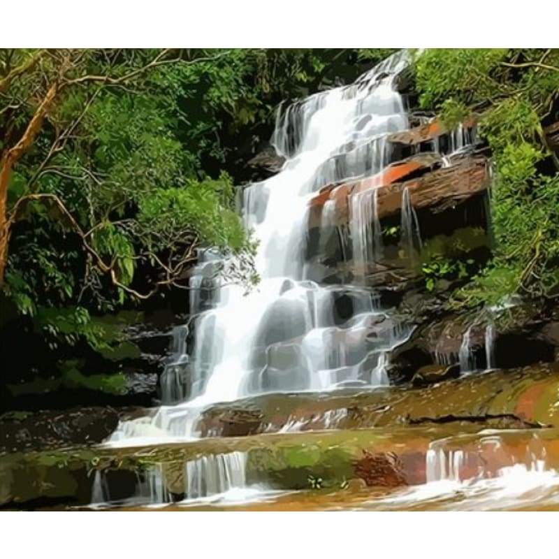 Waterfall Paint By Numbers Kits – Craft Painting