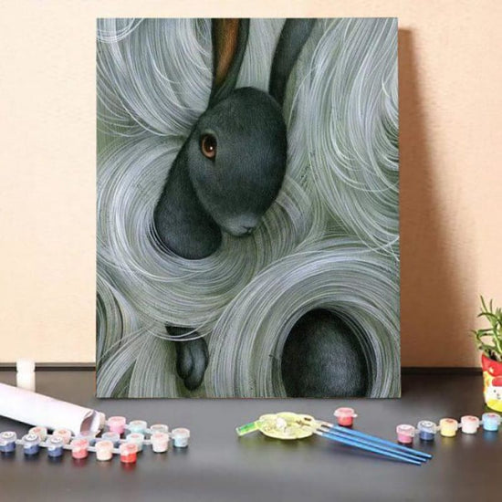 Paint By Numbers Kit-Twining Rabbit – Craft Painting